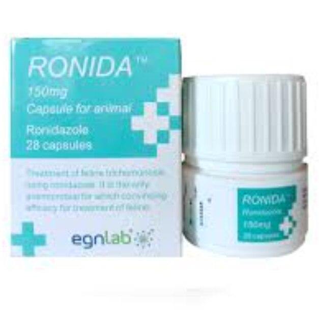 RONIDA Ronidazole 60mg / 150mg Dewormer For Cats - 28 Capsules
